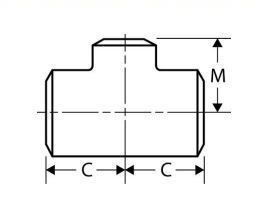 Pipe Fittings Direct. 4 x 3 inch carbon steel tee reducer schedule 80