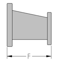 Pipe Fittings Direct. 3 X 2 ½ inch class 150 ductile iron flanged ...